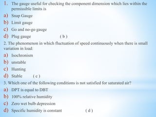 Mechanical engineering competitive exam previous year question paper | PPTX