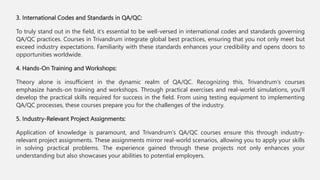 Mechanical QA/QC Courses in Trivandrum | PPTX