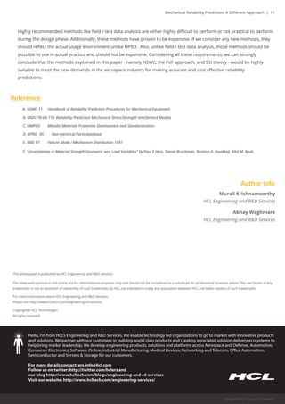 Mechanical Reliability Prediction: A Different Approach | PDF