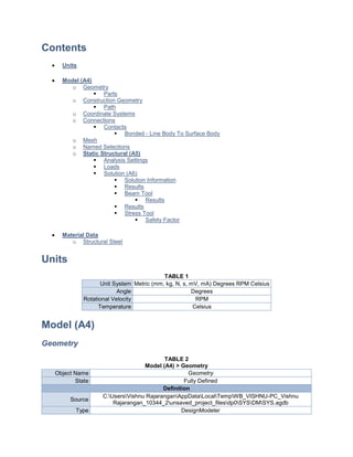 Mechanical report beam analysis | PDF