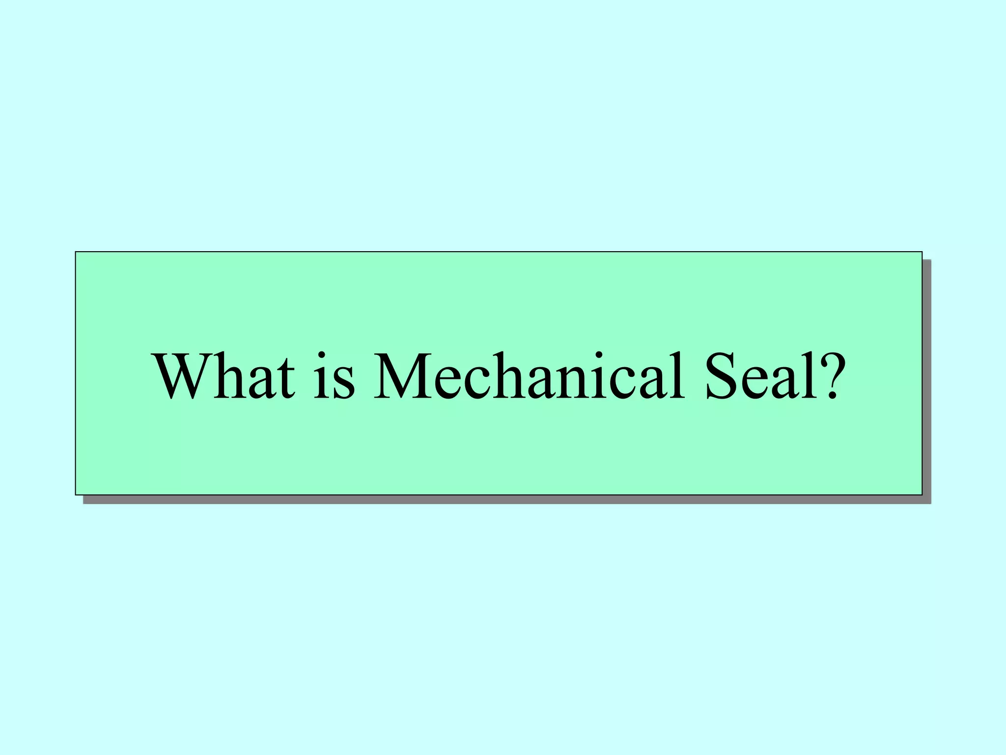 Mechanical Seal.ppt