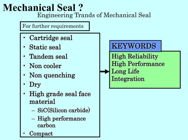 Mechanical Seal.ppt | Physics | Science