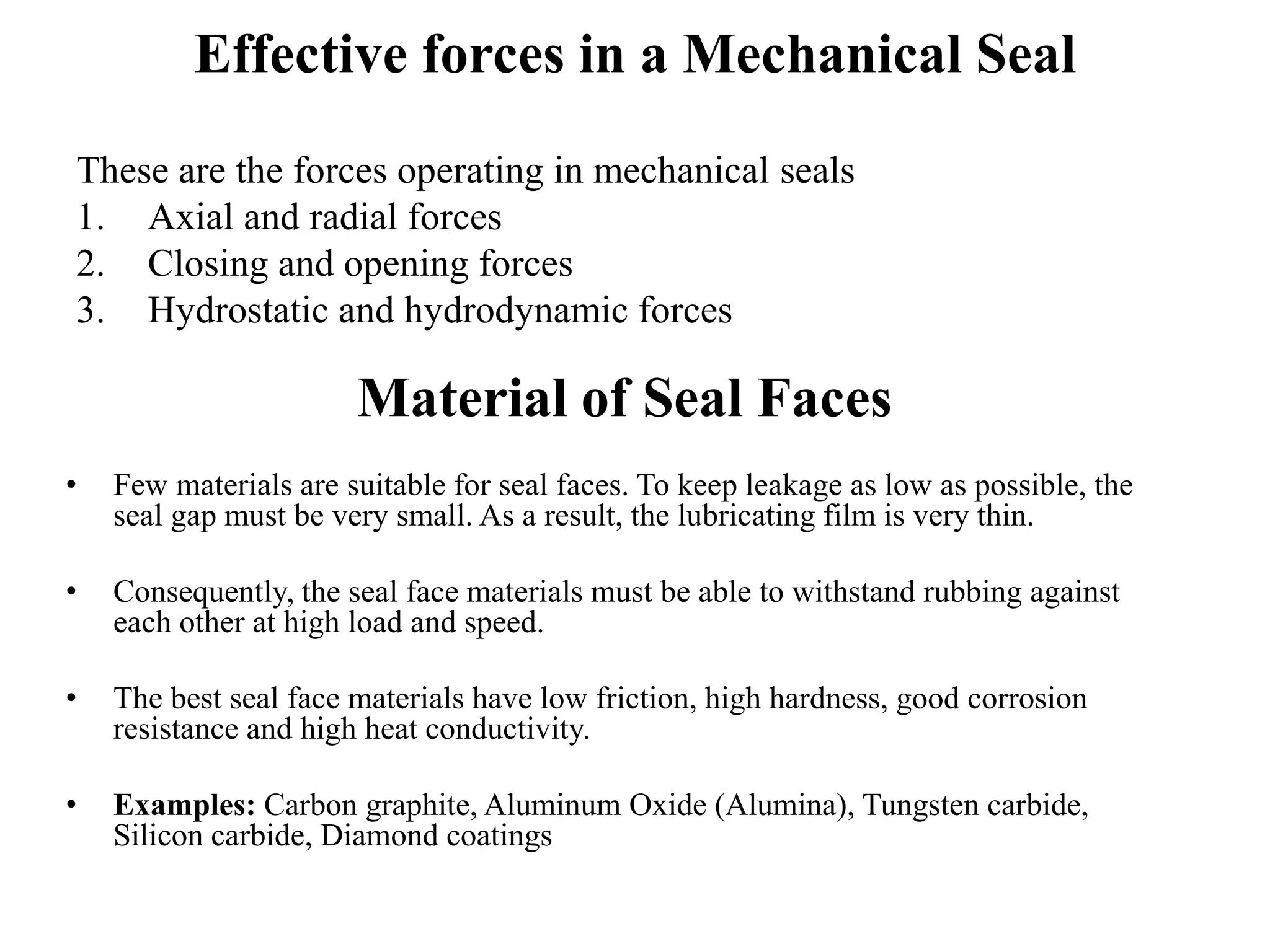 Mechanical Seal for Pumps by Engr. Muhammad Shahbaz | PPTX