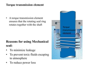 Mechanical Seal for Pumps by Engr. Muhammad Shahbaz | PPTX