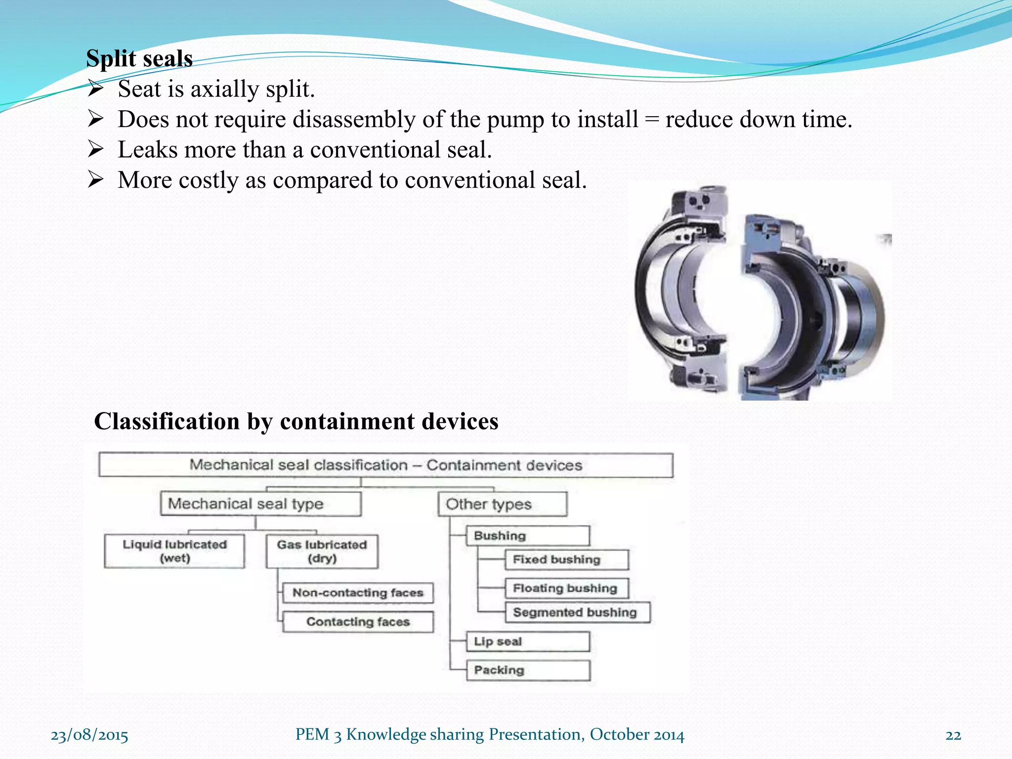 Mechanical seal presentation 1 | PPTX
