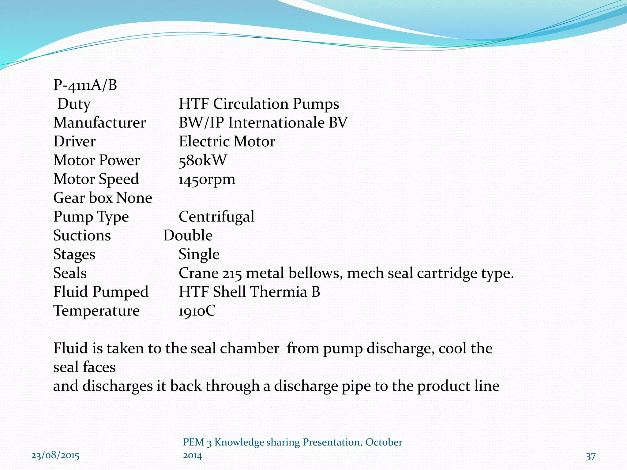 Mechanical seal presentation 1 | PPTX