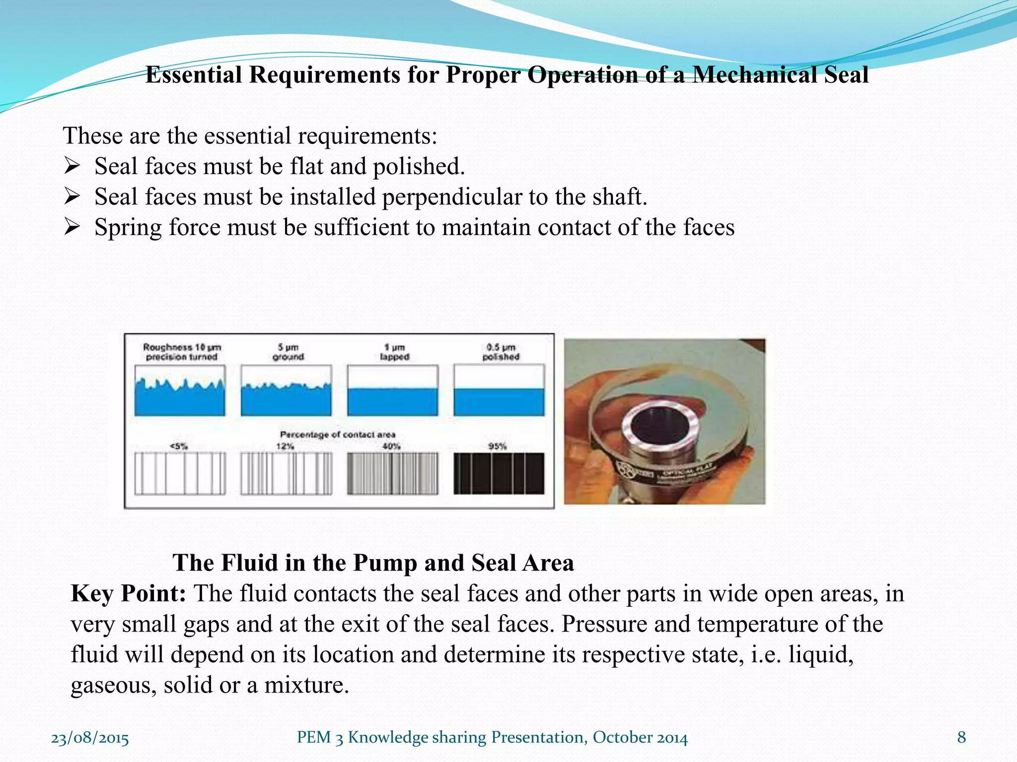 Mechanical seal presentation 1 | PPTX
