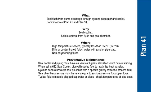 Mechanical Seals Piping Plans Api 628 | PPT