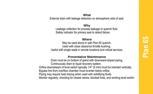 Mechanical Seals Piping Plans Api 628 | PPT