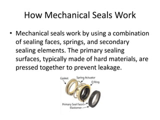 Mechanical_Seals_Presentation in mechanical engineering | PPTX