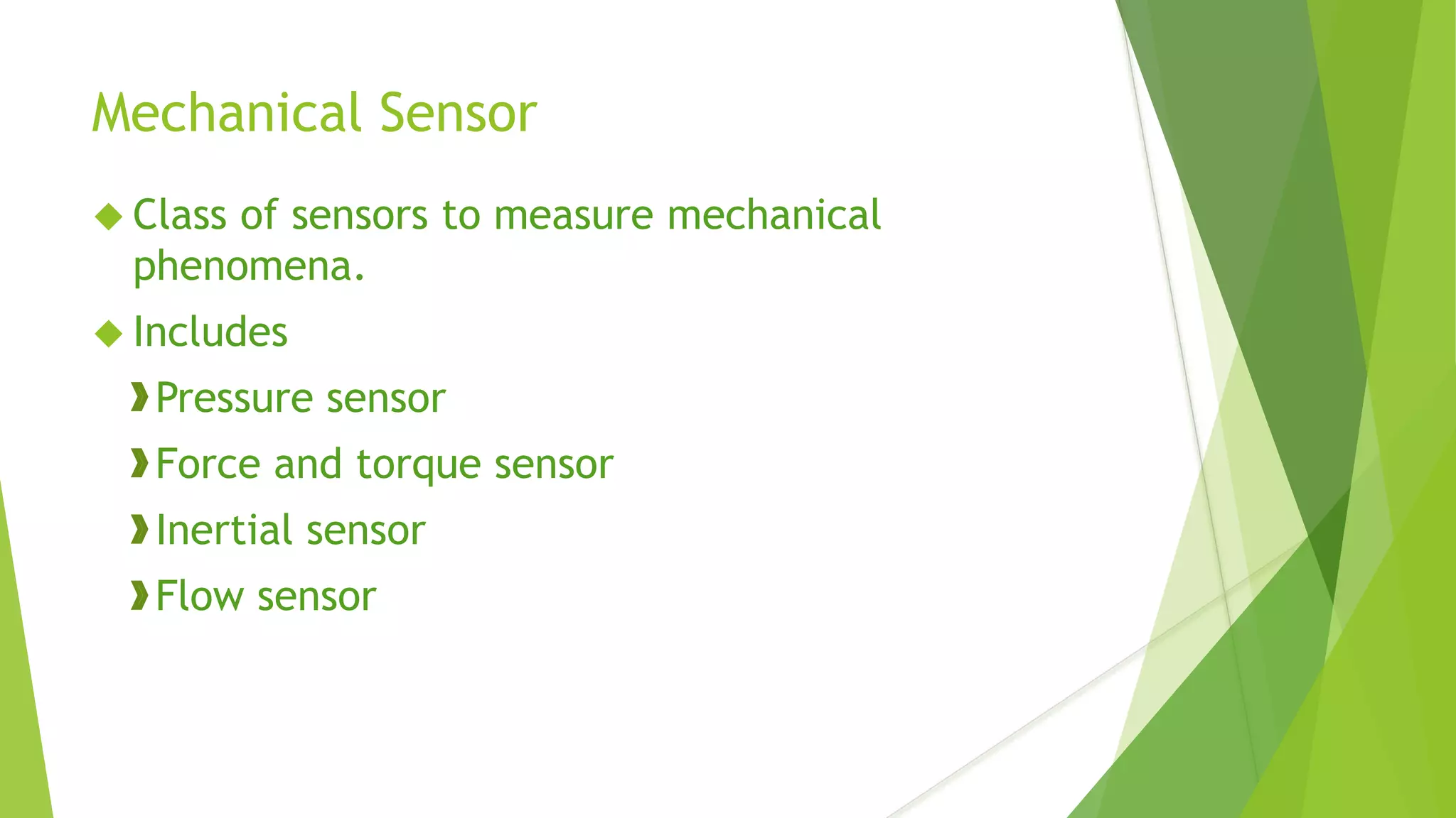 Mechanical sensor | PPTX