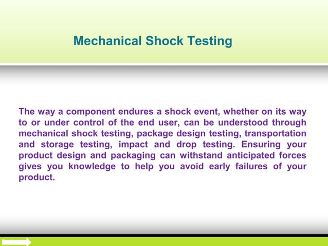Mechanical shock testing | PPT | Physics | Science
