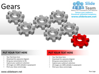 Mechanical spinning gear s powerpoint ppt templates. | PDF | Computing ...