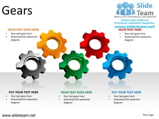 Mechanical spinning gear s powerpoint ppt templates. | PDF | Computing ...