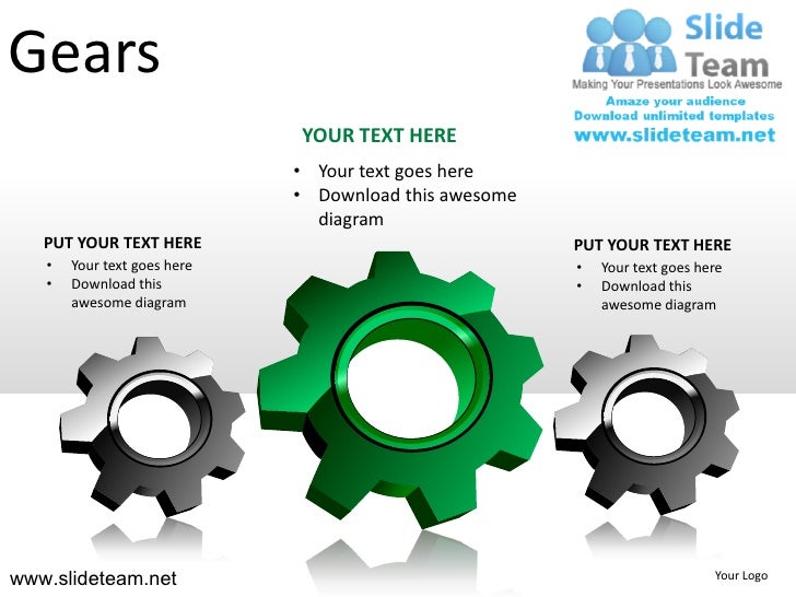 Mechanical spinning gear s powerpoint presentation slides.