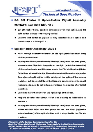Mechanical splice 3 m | PDF