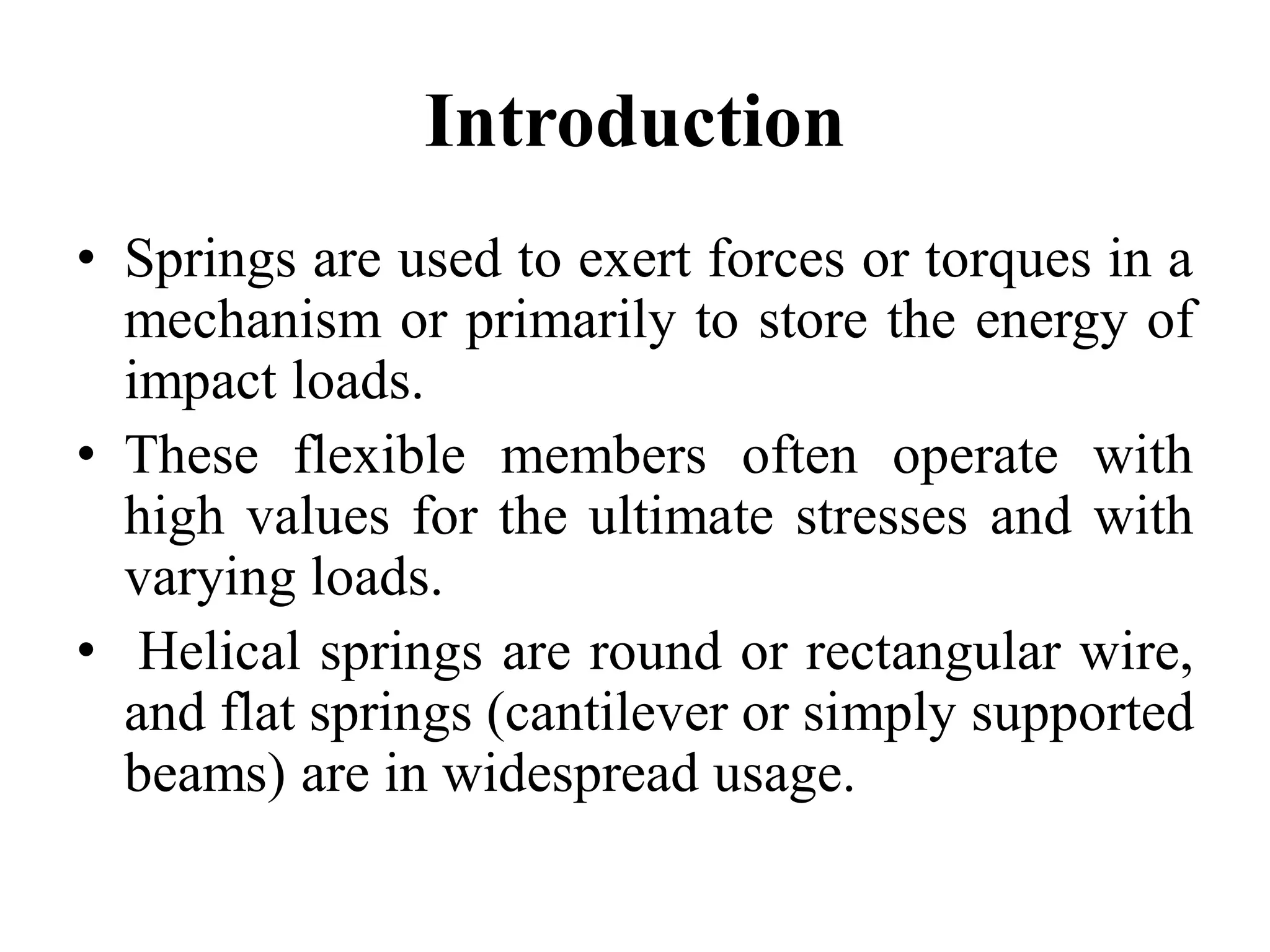 Mechanical springs | PDF