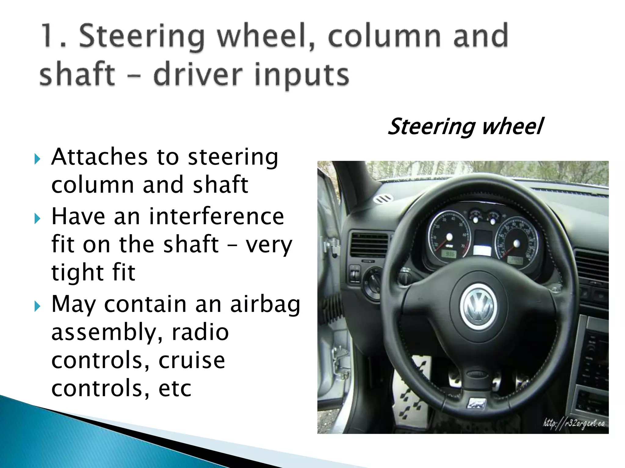 Mechanical steering system | PPTX