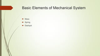 Mechanical system | PPTX
