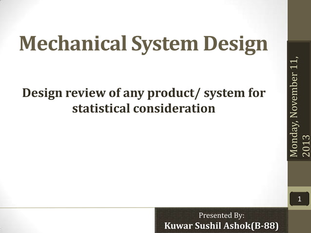 Mechanical system design | PPTX