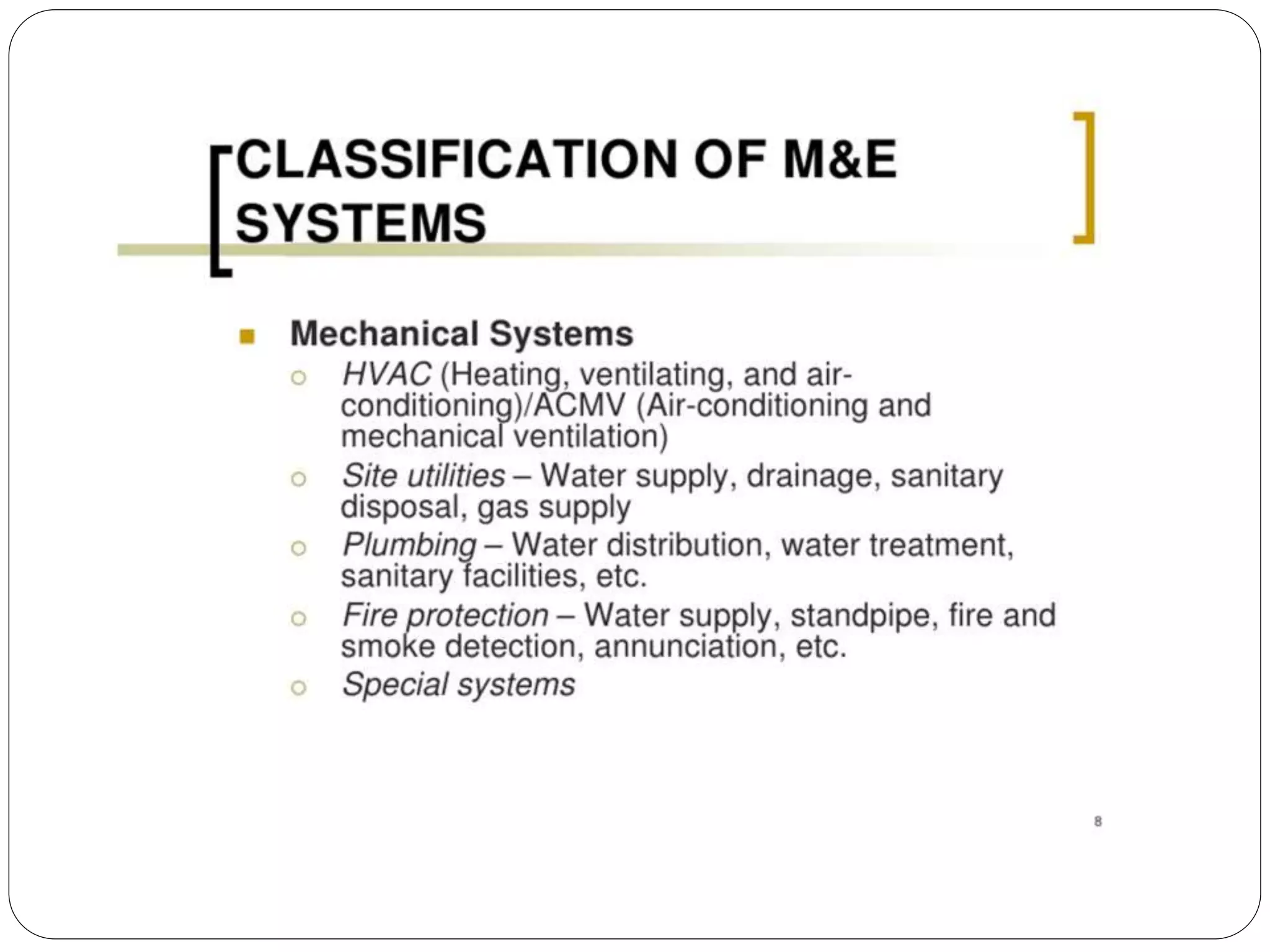 Mechanical systems of building (1) | PPTX