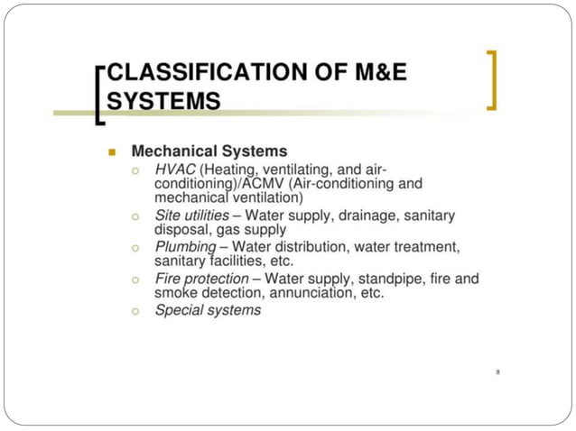 Mechanical systems of building (1) | PPTX