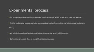 Mechanical testing and carburising of the automobile parts | PPT