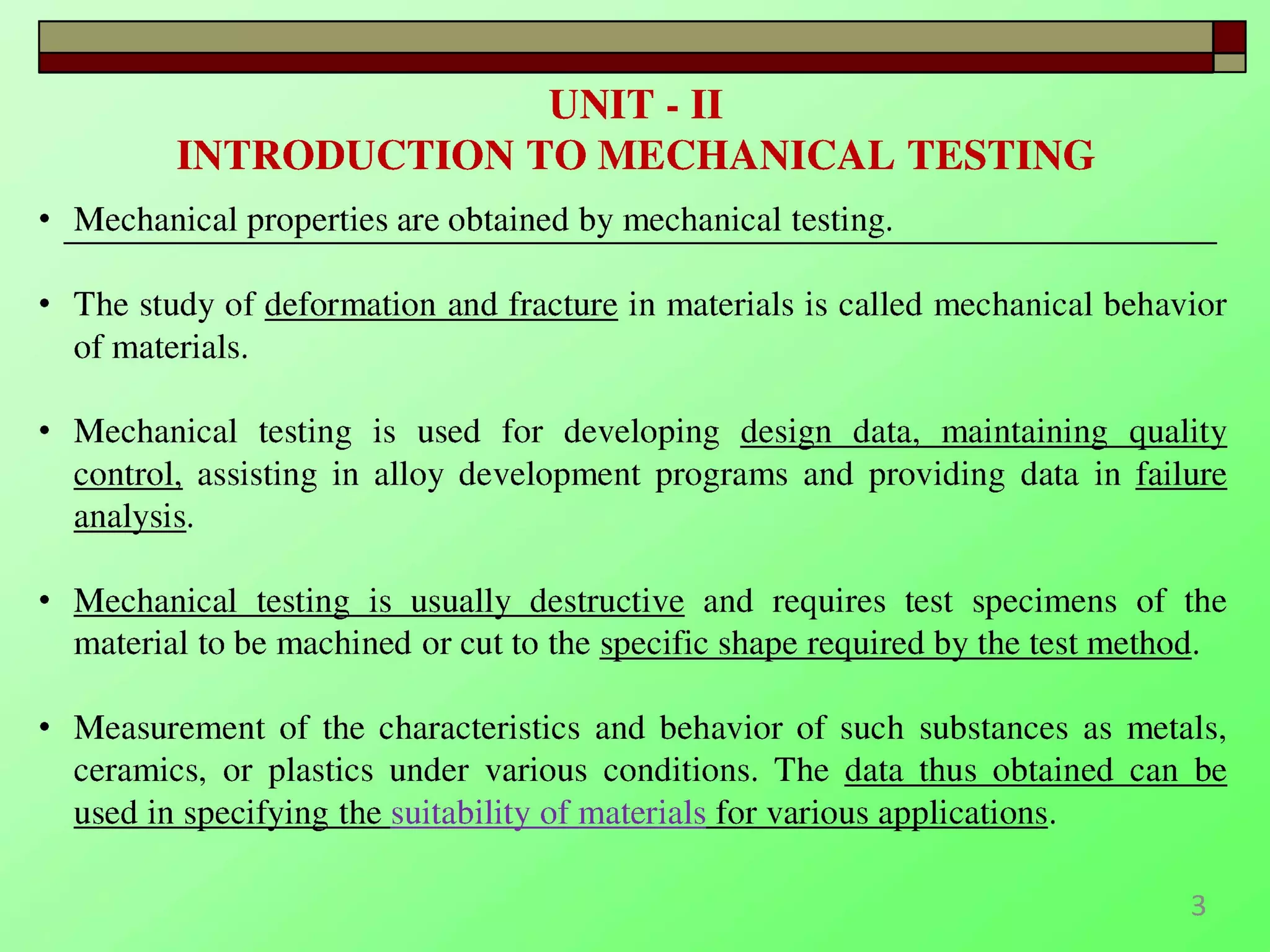 Mechanical Testing : Testing Of Materials | PDF