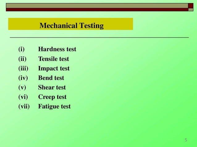 Mechanical Testing : Testing Of Materials | PDF