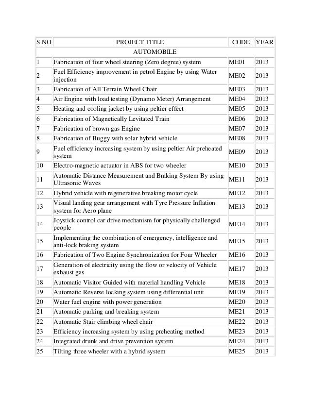 2013 NEW PROJECT TITLES LIST FOR MECHANICAL 2013-new-project-titles-list-for-mechanical