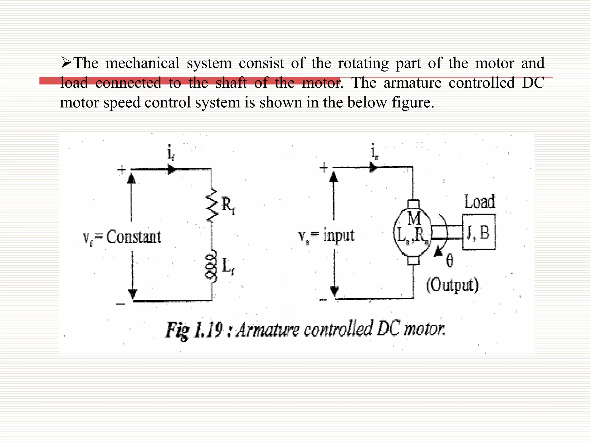 Mechanical translational rotational systems and electrical analogous ...