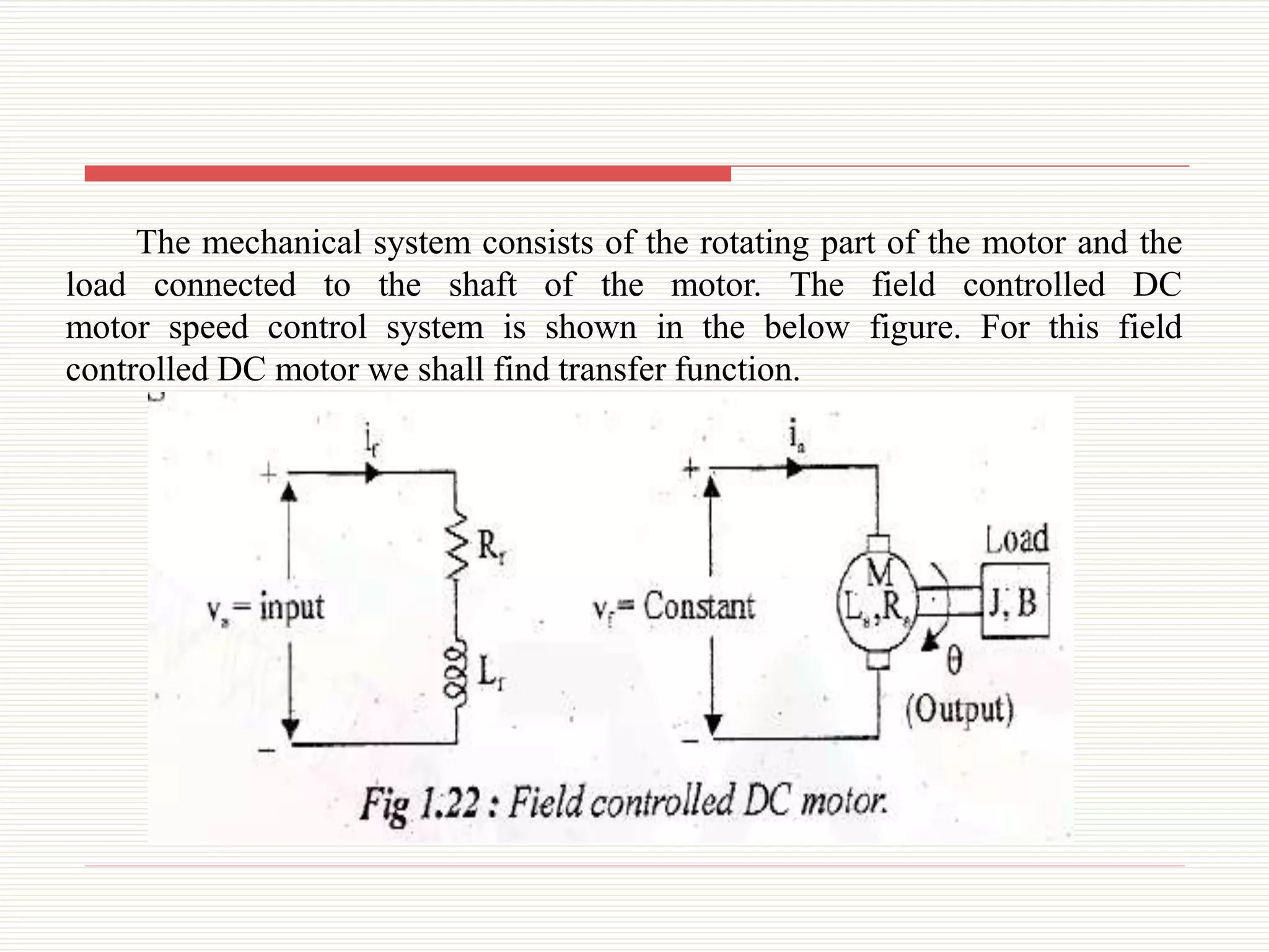 Mechanical translational rotational systems and electrical analogous ...