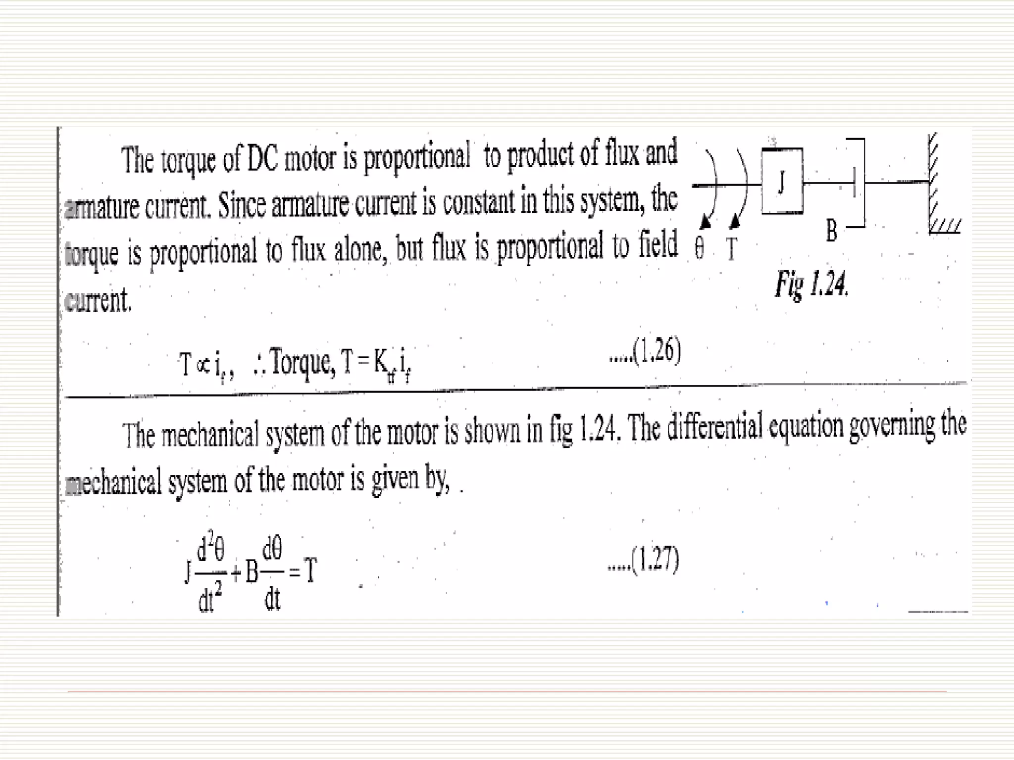 Mechanical translational rotational systems and electrical analogous ...
