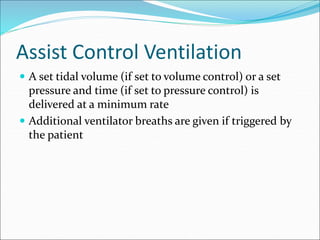 Basics of Mechanical Ventilation | PPT