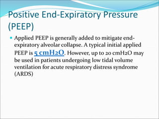 Basics of Mechanical Ventilation | PPT