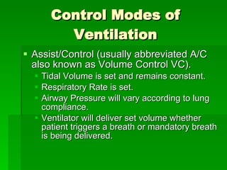NurseReview.Org - Introduction to Mechanical Ventilation | PPT