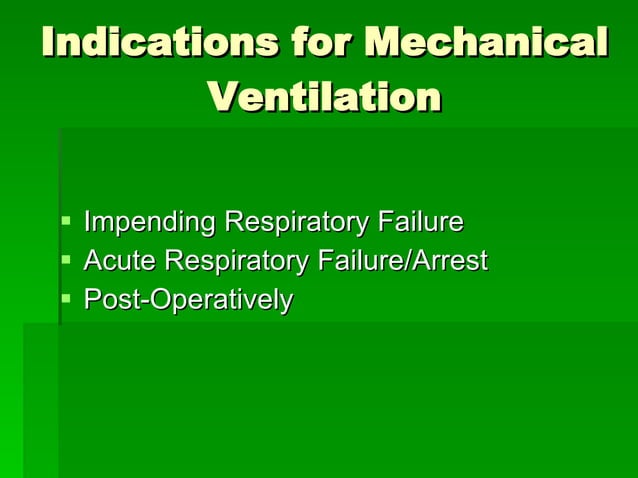 NurseReview.Org - Introduction to Mechanical Ventilation | PPT