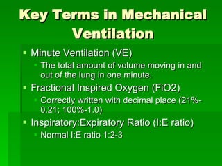 NurseReview.Org - Introduction to Mechanical Ventilation | PPT