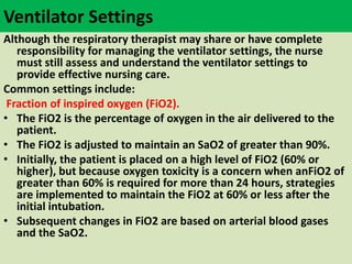 Mechanical ventilation | PPTX | Lung and Respiratory Health | Diseases ...