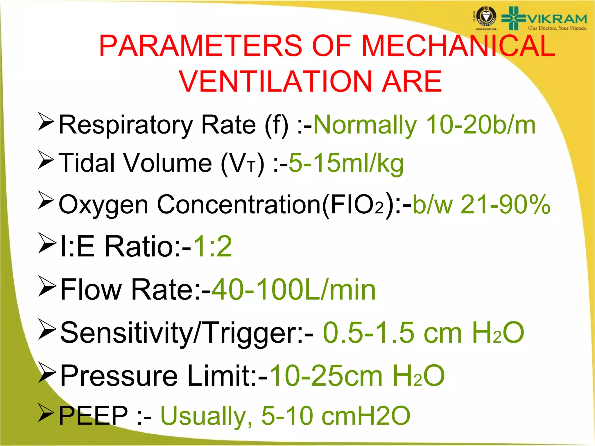 Mechanical ventilation | PPT