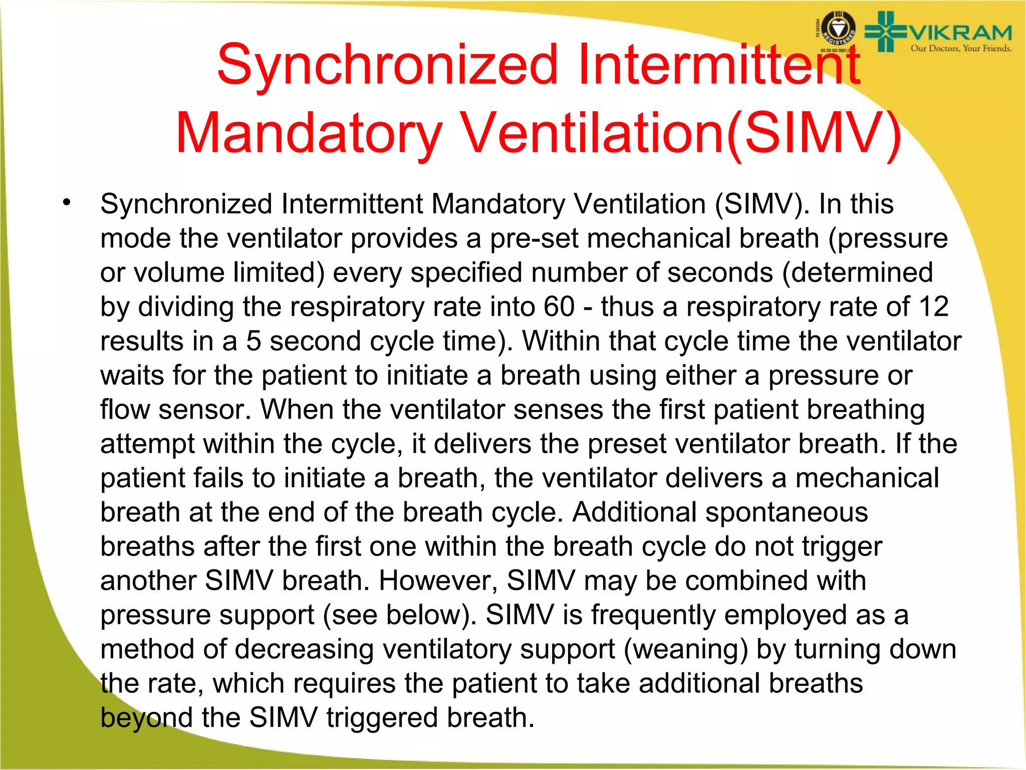 Mechanical ventilation | PPT