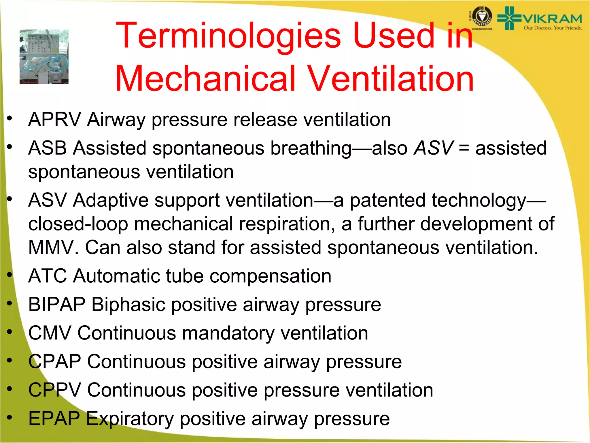 Mechanical ventilation | PPT