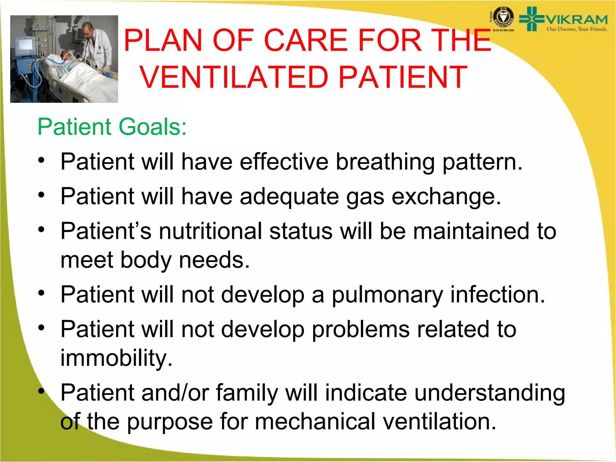 Mechanical ventilation | PPT