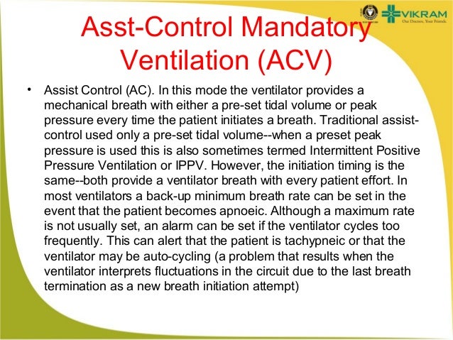 Mechanical ventilation