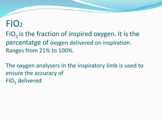 Mechanical ventilation | PPTX