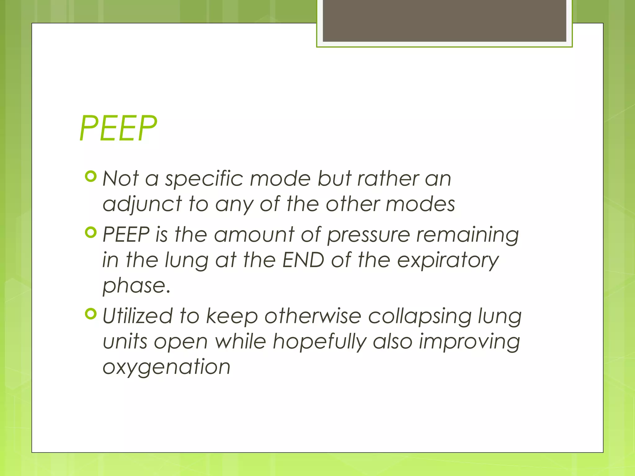 Mechanical ventilation | PPT