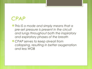 Mechanical ventilation | PPT