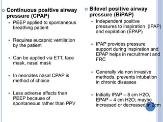 Mechanical ventilation | PPTX