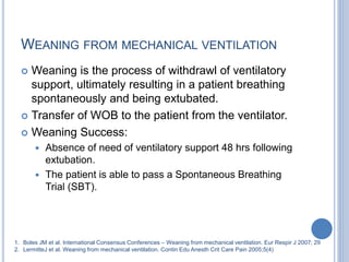 Mechanical ventilation | PPTX