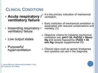 Mechanical ventilation | PPTX